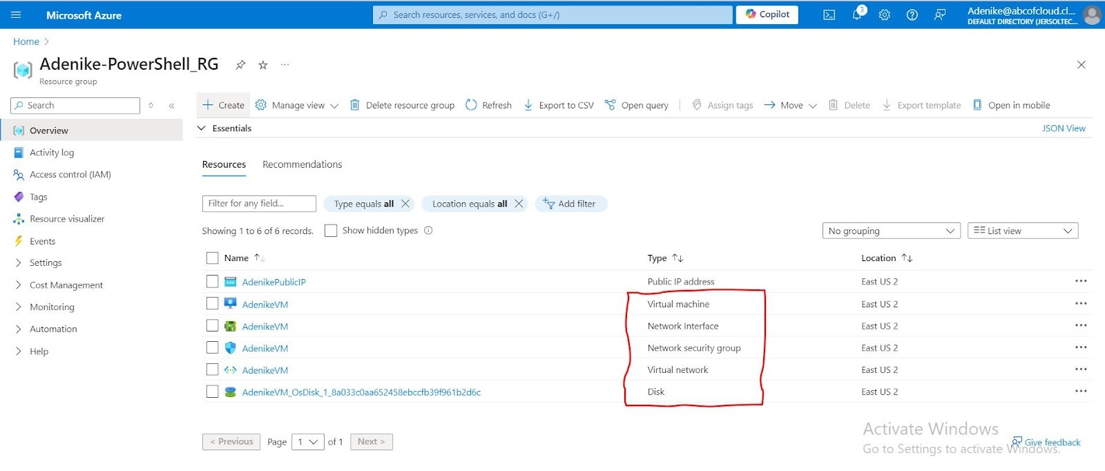 Creating VM with static IP on Azure using PowerShell – TechWithNikki