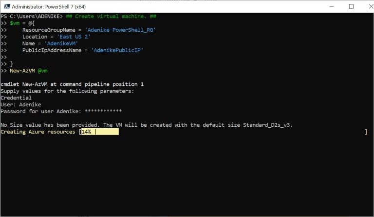 Creating VM with static IP on Azure using PowerShell – TechWithNikki